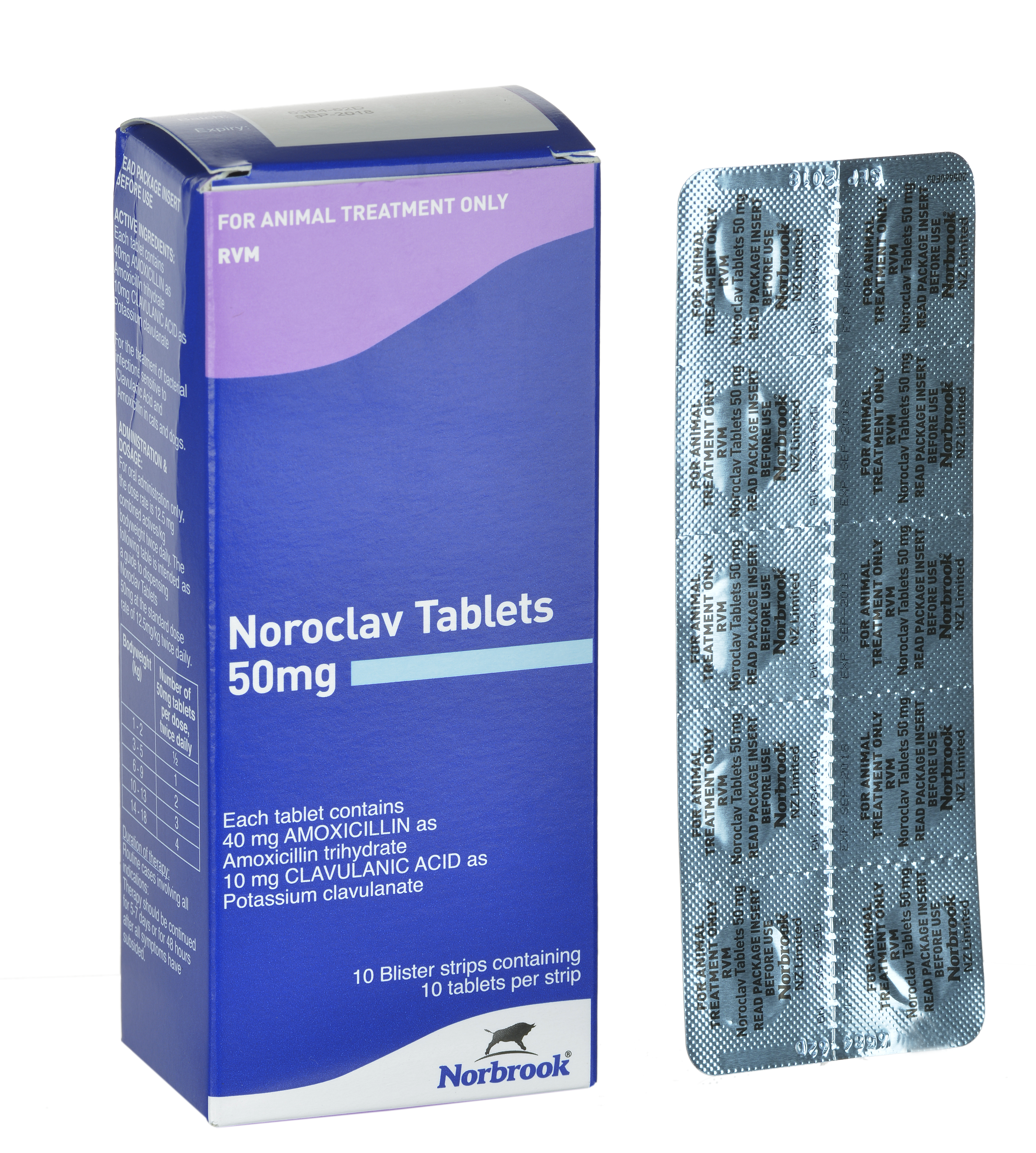 Noroclav Tablets 50mg and 250mg | Norbrook